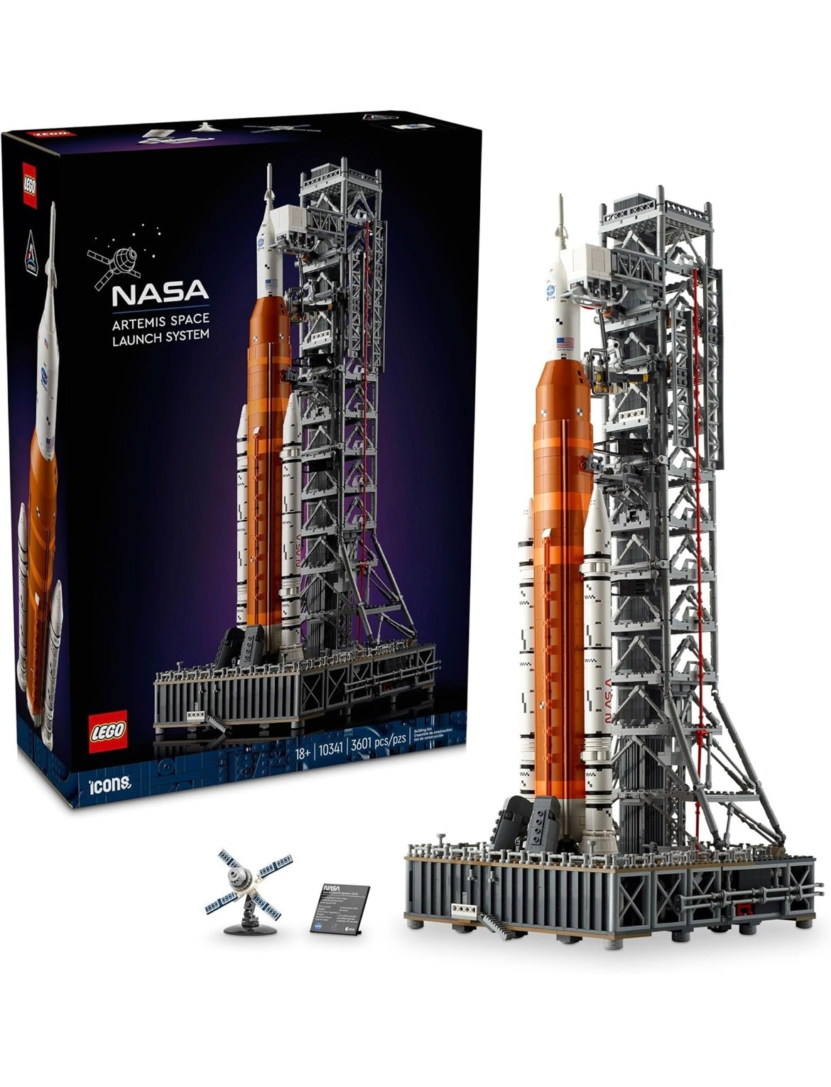 LEGO Icons NASA Artemis Space Launch System Building Set, 18+ DIY Rock ...