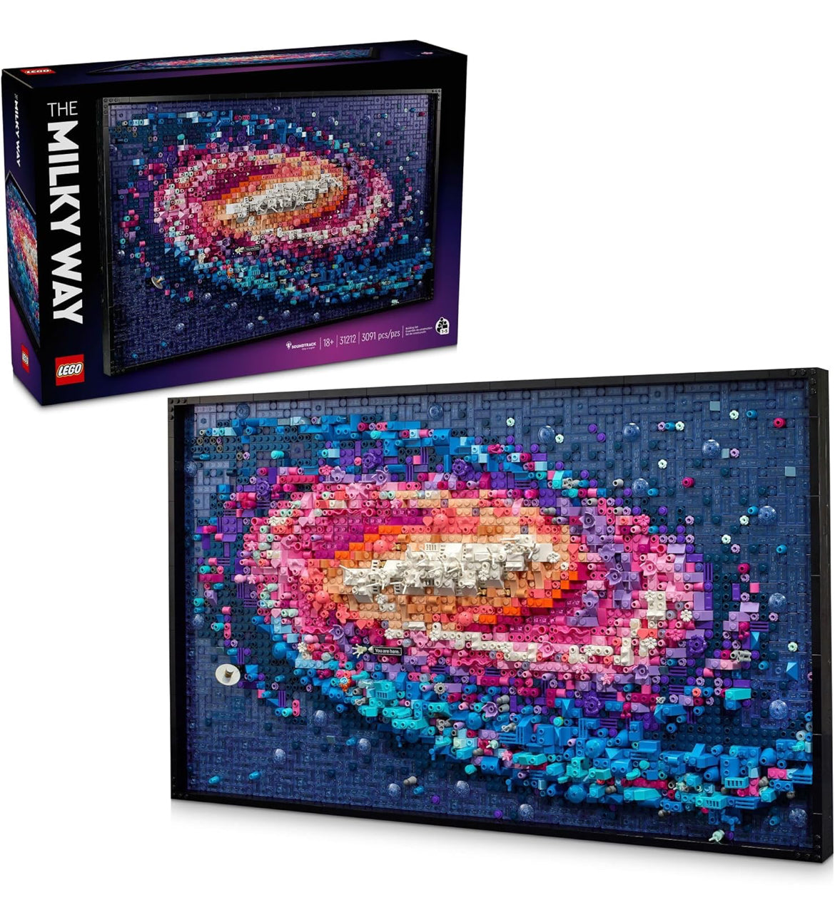 LEGO Art The Milky Way Galaxy Building Set Space Decor DIY Kits 31212 ...